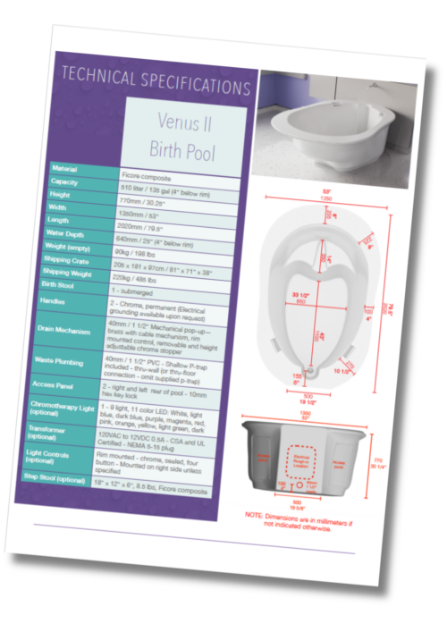 Specs Venus - Active Birth Pools